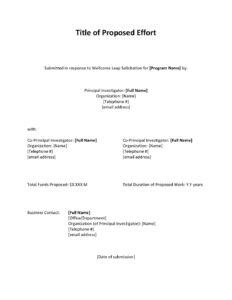 Wellcome Leap - FORM - Proposal-Template - 2025 | Wellcome Leap ...